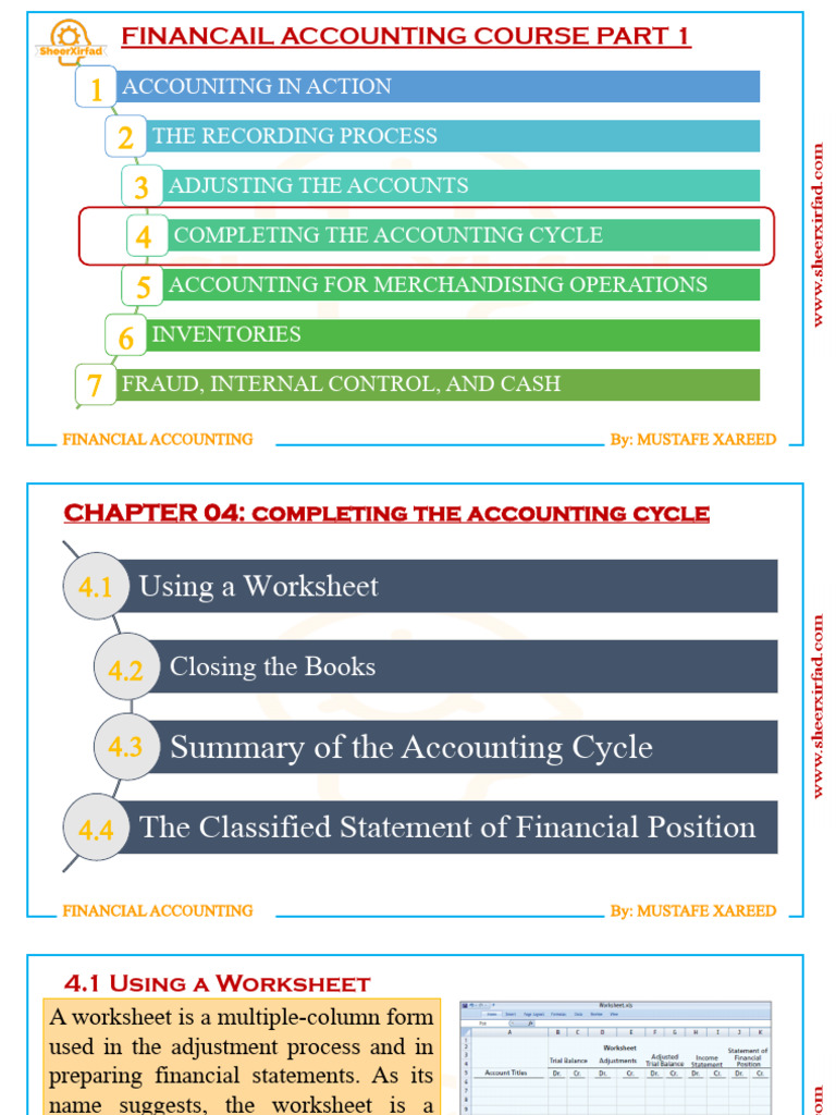 Chapter 04 Completing The Accounting Cycle | PDF | Debits And Credits ...