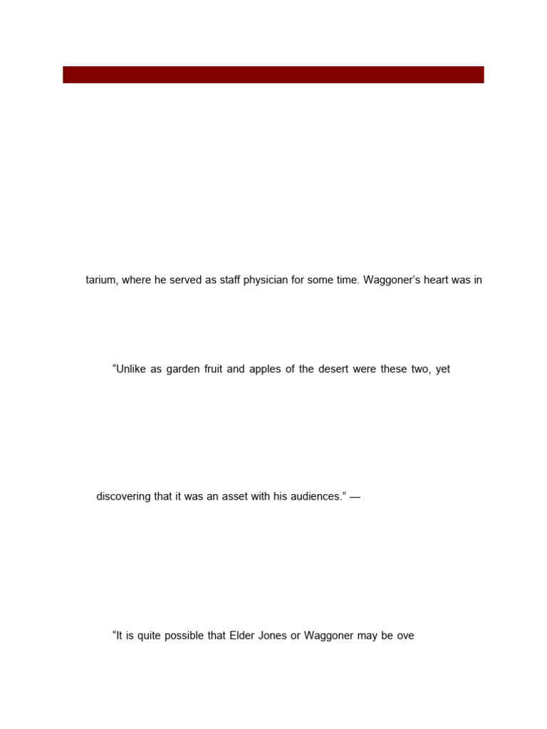 What Became of a.T. Jones and E.J. Waggoner_034430 | PDF | Seventh Day ...