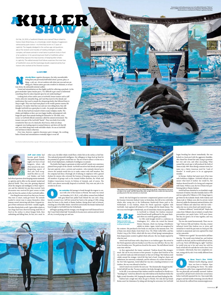 A Killer Show: Death at SeaWorld Excerpt by David Kirby | PDF | Sea ...