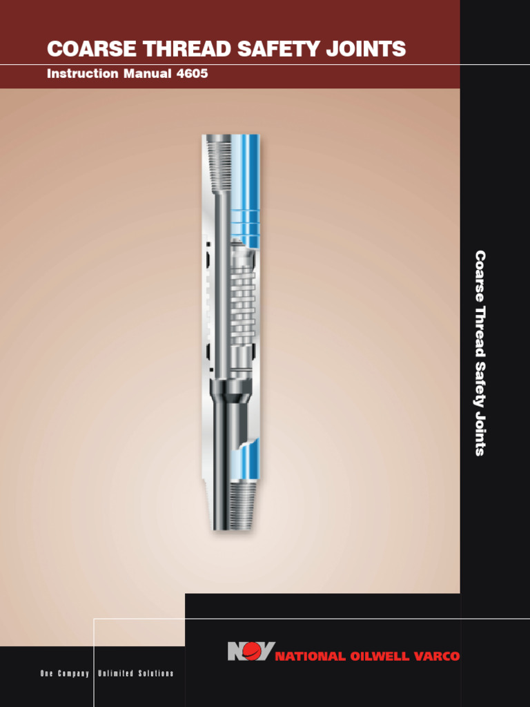 Coarse Thread Safety Joint | PDF | Pipe (Fluid Conveyance) | Equipment