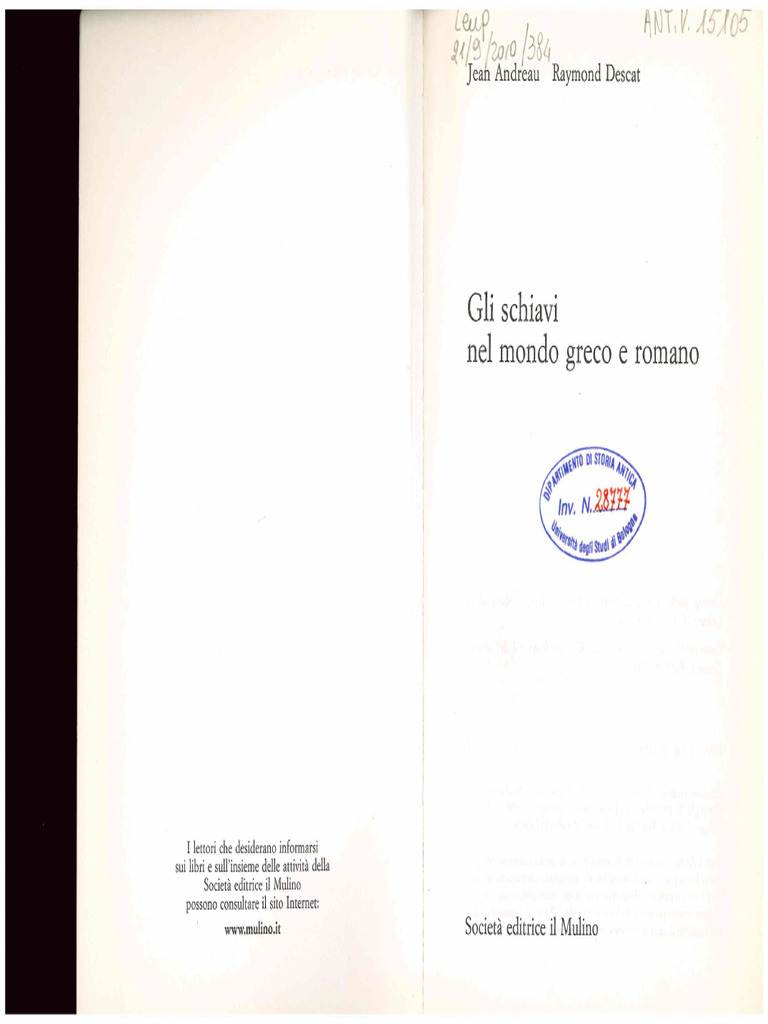 Andreau-Descat Lo Schiavo | PDF