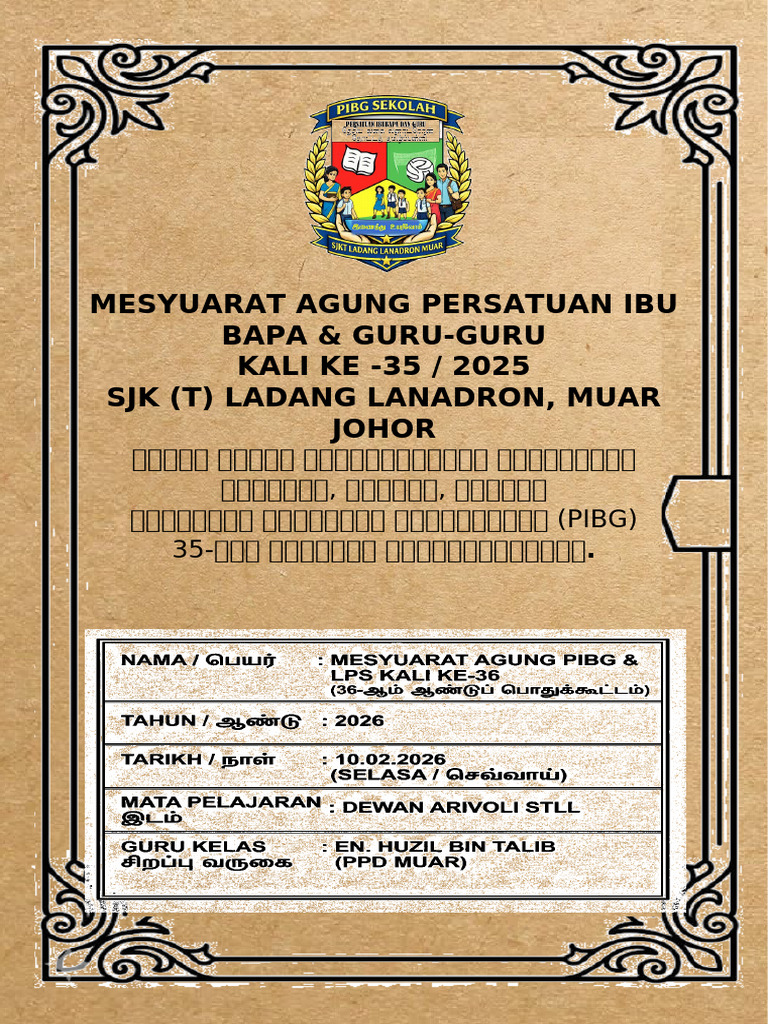 Buku Agm 2026 Draft | PDF
