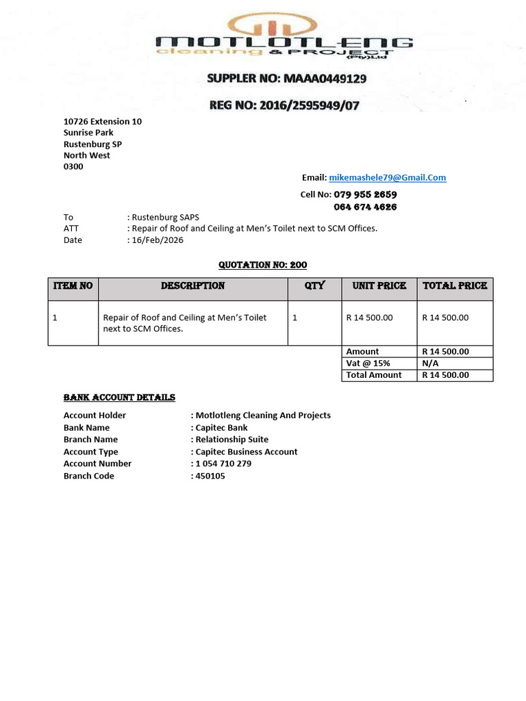 SAPS Contract | PDF