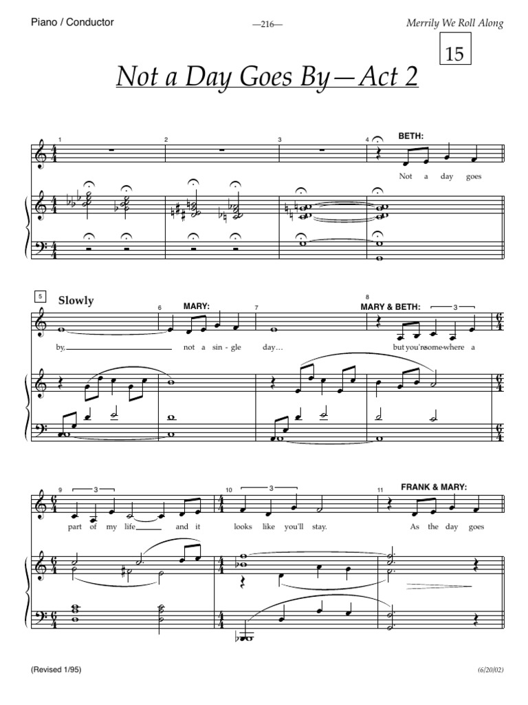 Not A Day Goes By2-Act 2 | PDF