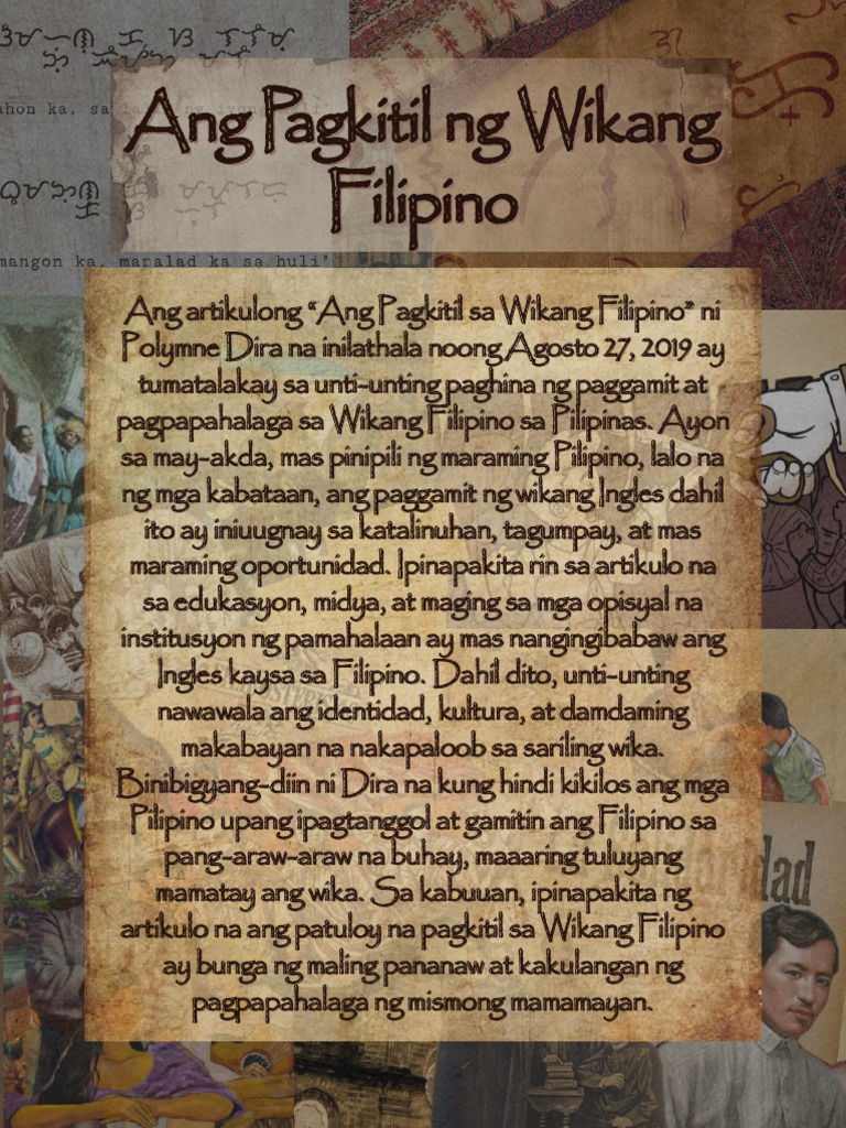 Ang Pagkitil NG Wikang Filipino - 20251216 - 010757 - 0000 | PDF