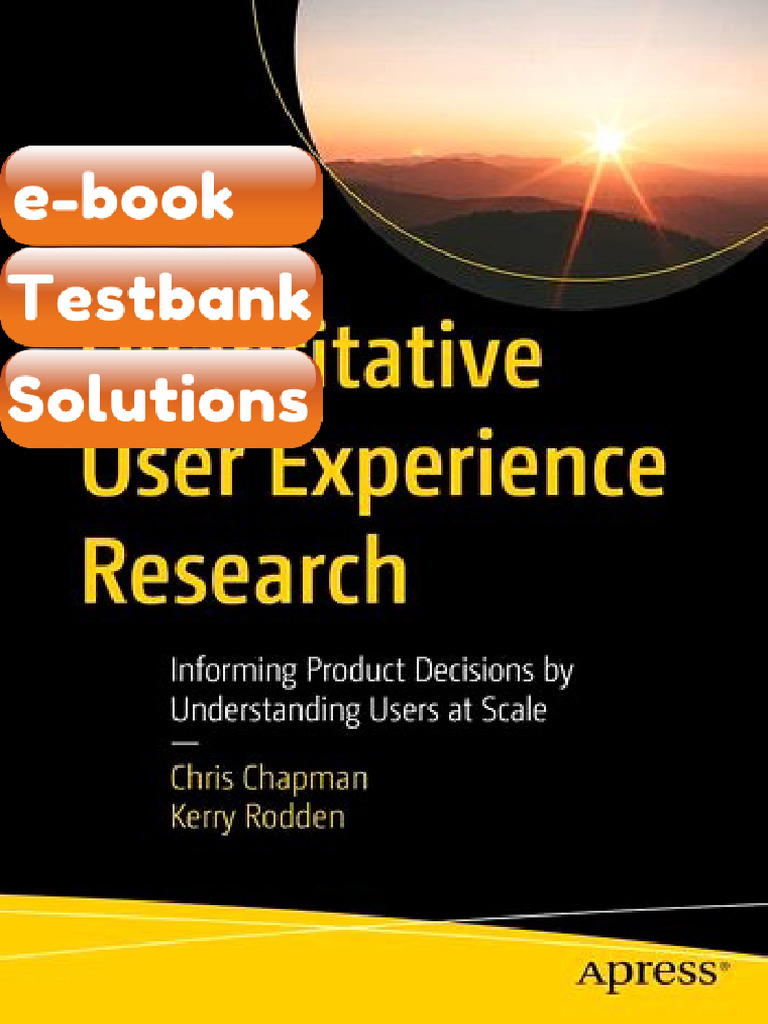Quantitative User Experience Research Informing Product Decisions by ...