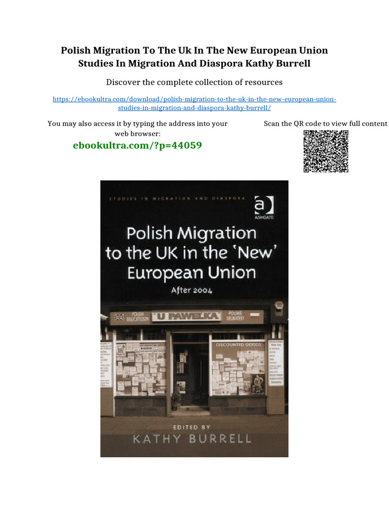 Polish Migration to the UK in the New European Union Studies in ...