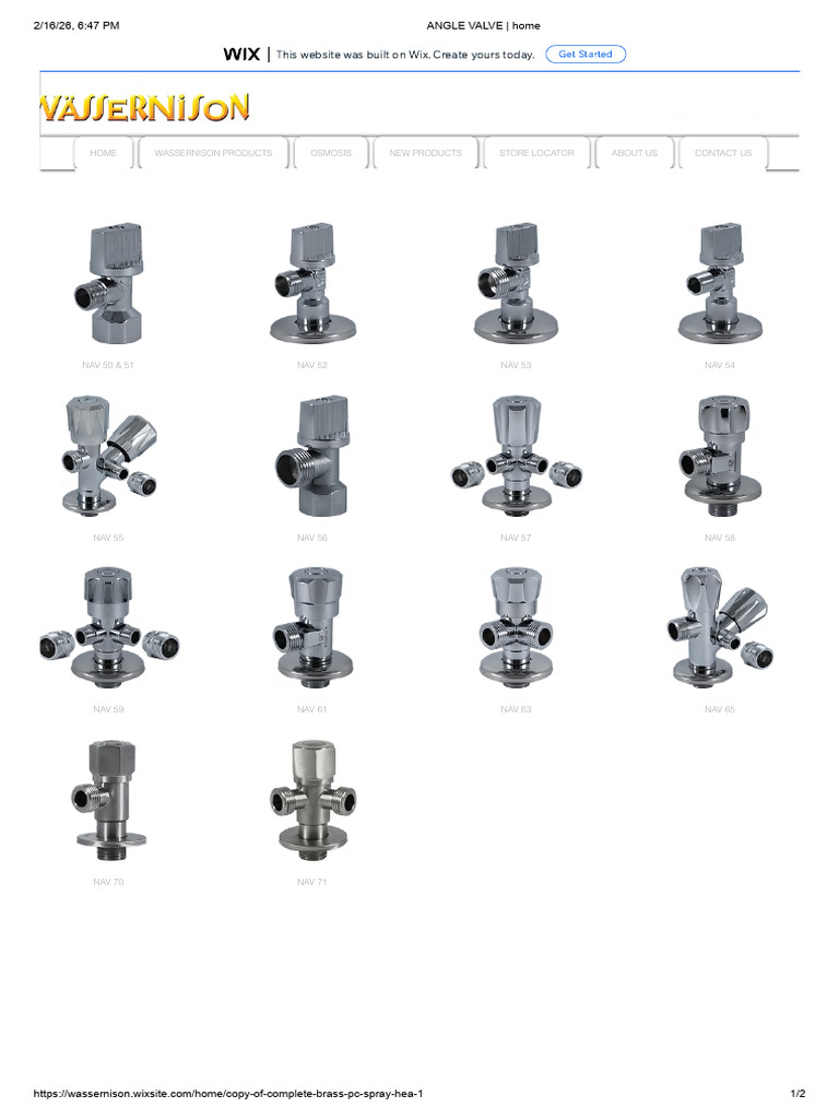 Angle Valve - Home | PDF