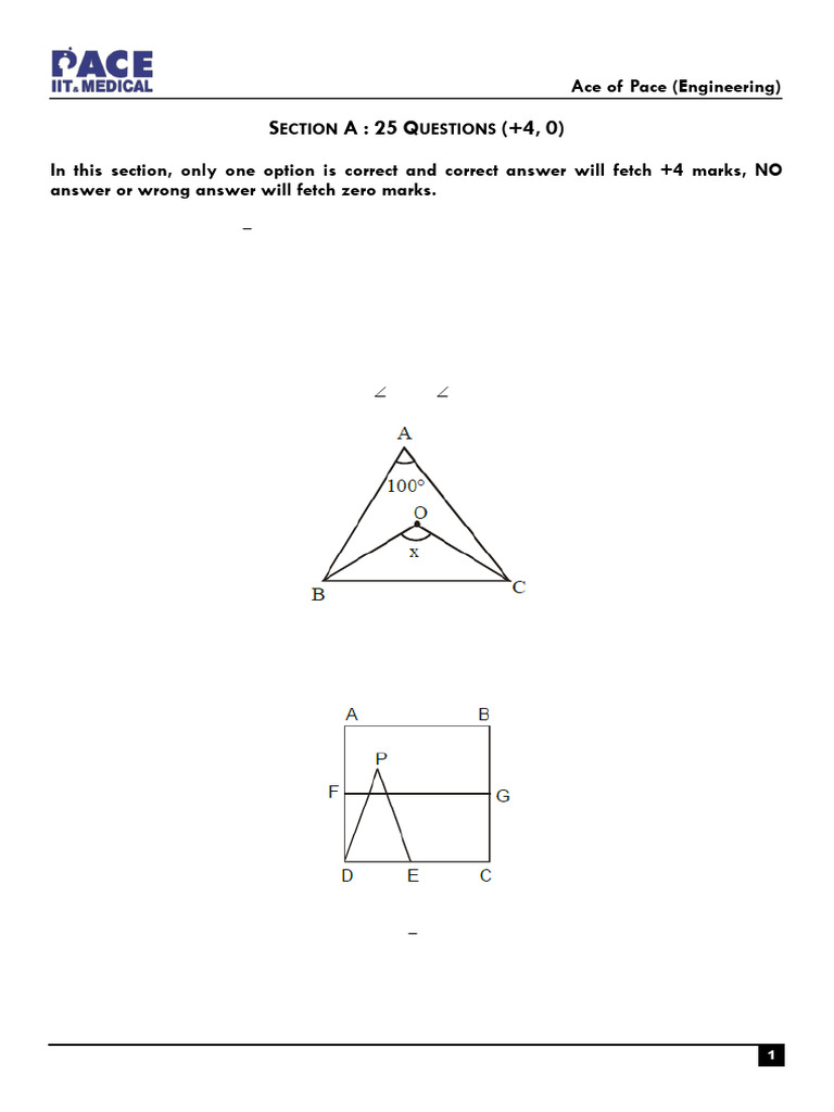 Ace of Pace Engineering Question Paper | PDF | Elementary Mathematics ...