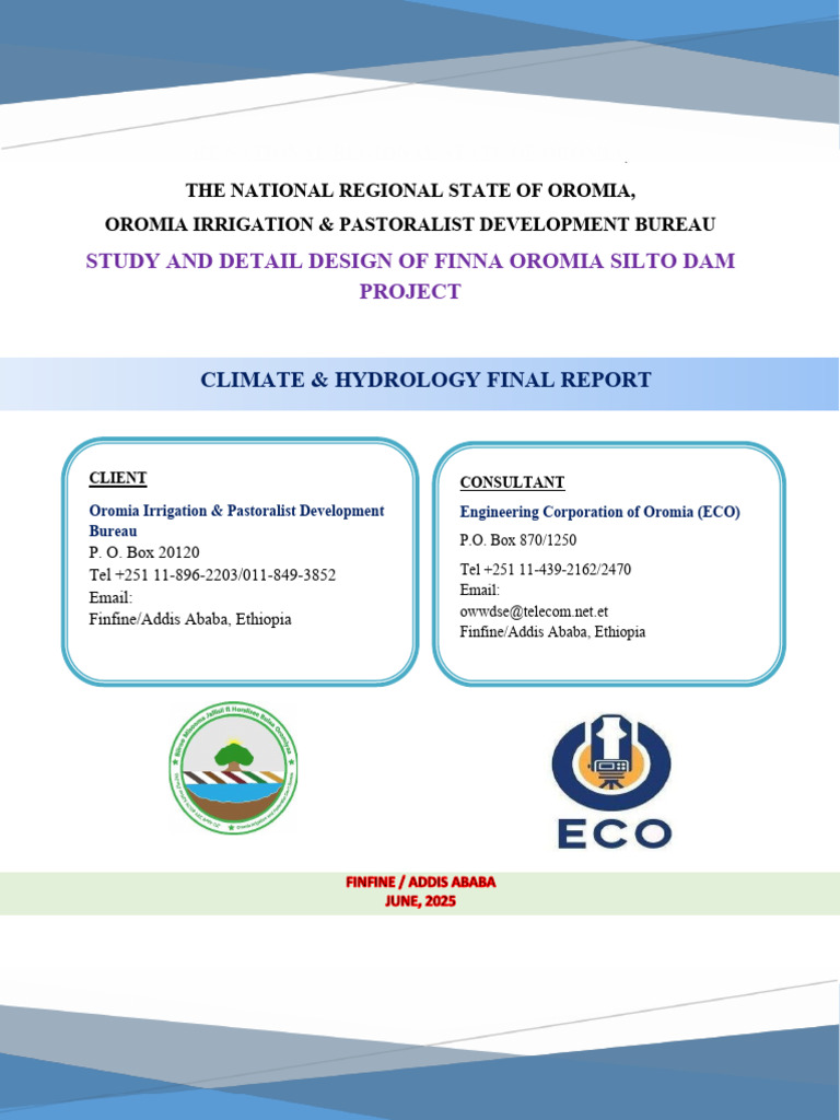 SILTO Climate & Hydrology Final Report | PDF | Discharge (Hydrology ...