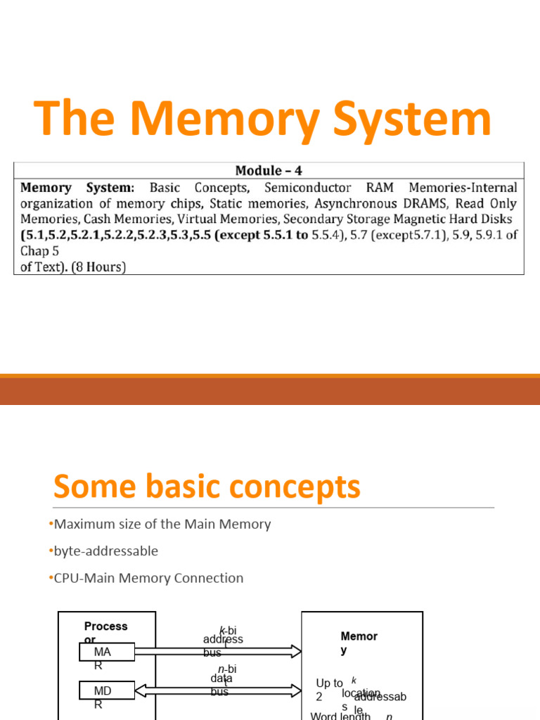 Chapter4-The Memory System - Autosaved | PDF | Read Only Memory ...