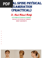 Cervical Spine Palpation Guide | PDF | Vertebra | Neck