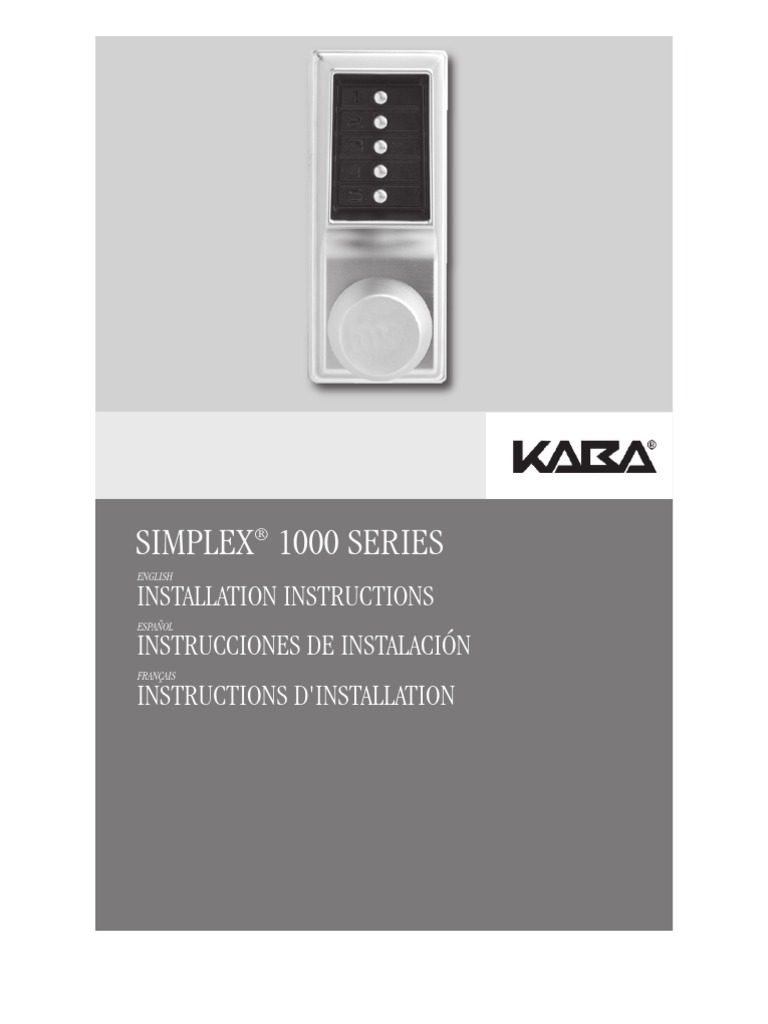 Simplex 1000 Installation Instructions | Descargar gratis PDF | Código ...