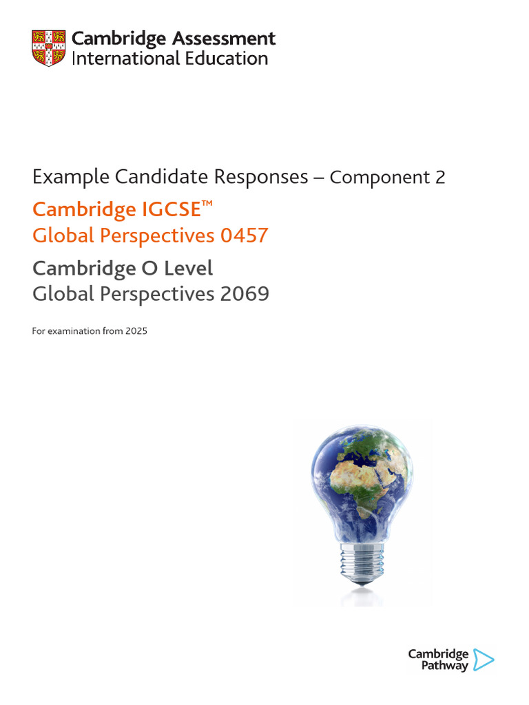 0457 Example Candidate Responses Component 2 For Examination From 2025 ...