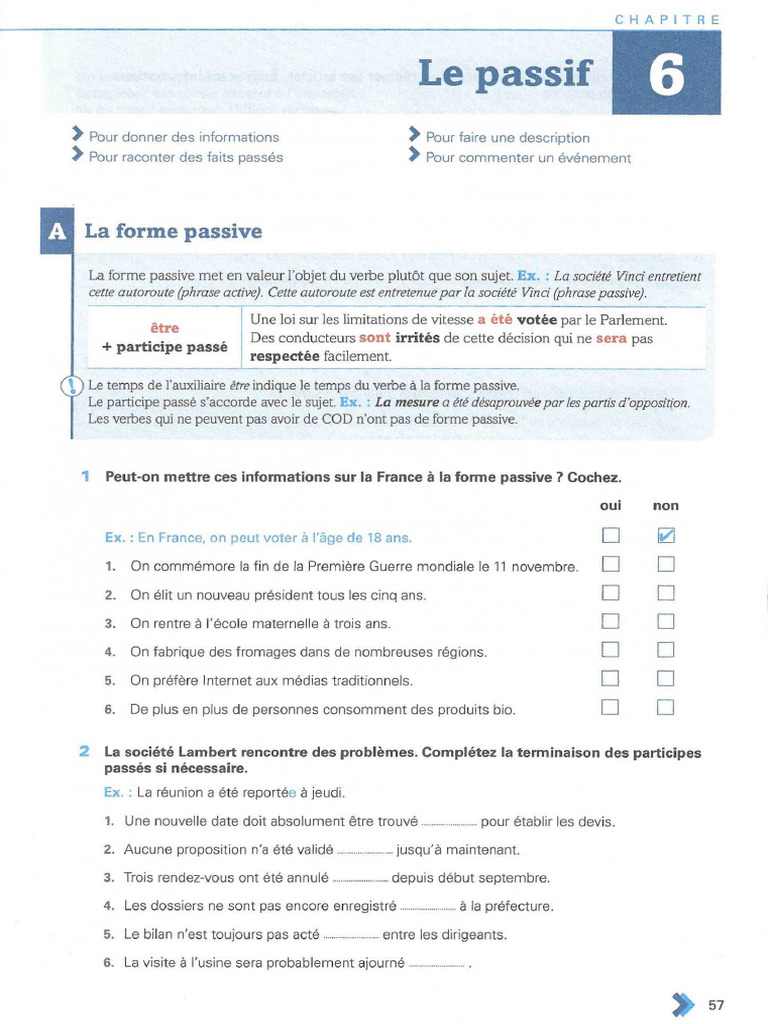 En Contexte B2 U6 Le Passif | PDF