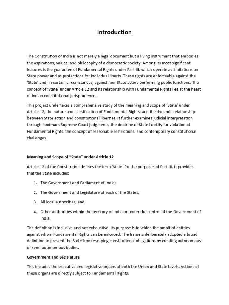 Constitution Law Project | PDF | Human Rights | Rights