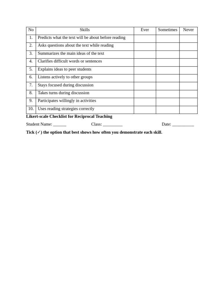 Check List | PDF