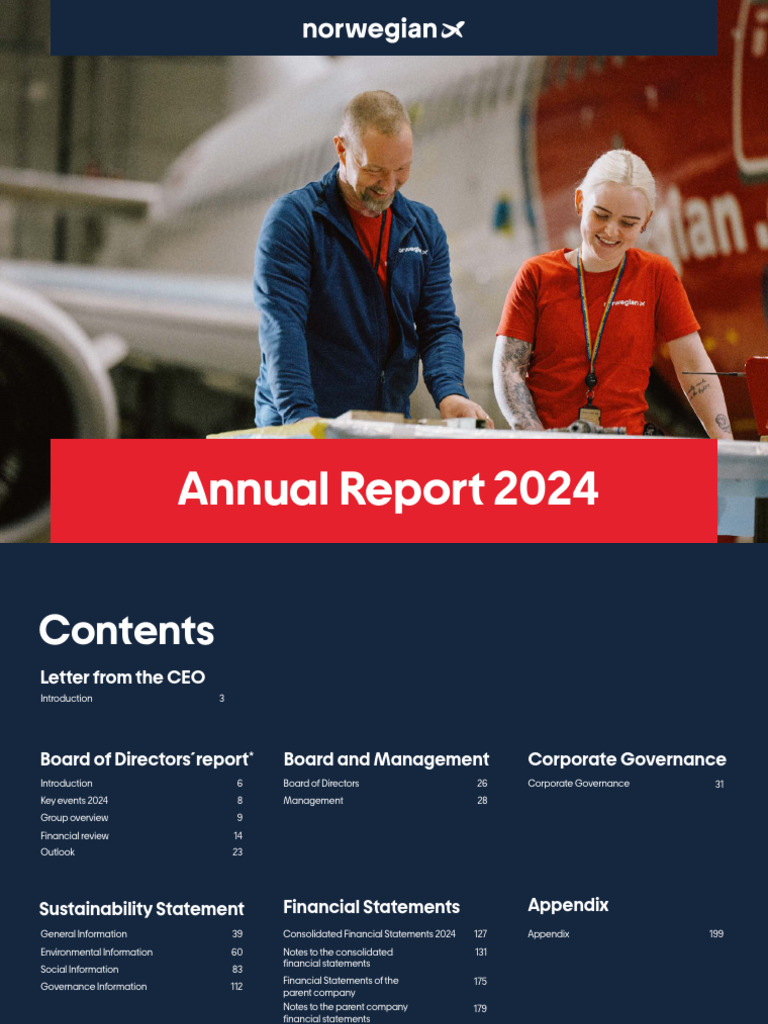 Norwegian Annual Report 2024 | PDF | Norway | Nordic Countries