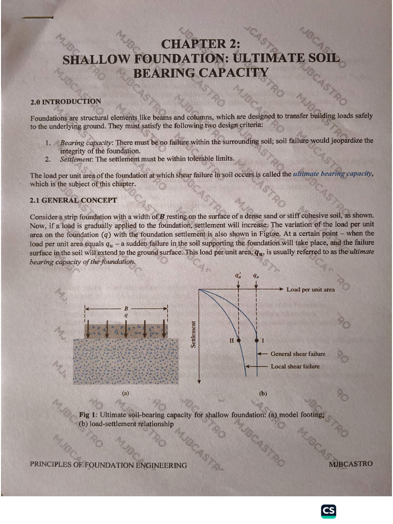 Foundation and Retaining Wall Design Chapter 2 | PDF