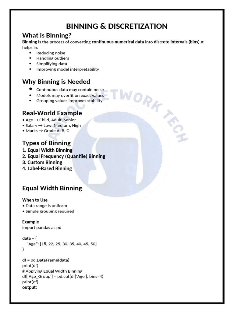 Binning | PDF | Computing | Algorithms