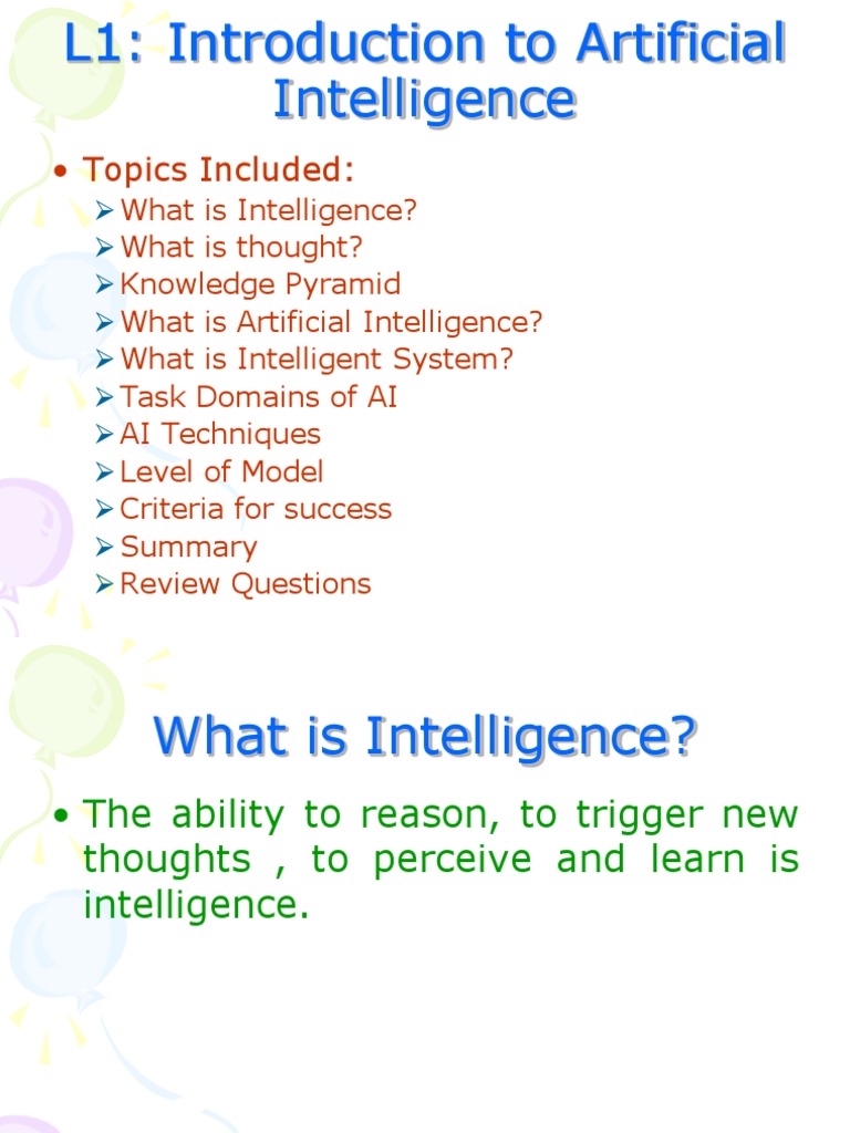 Introduction To Artificial Intelligence | PDF | Artificial Intelligence ...