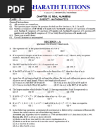 Class 10 Maths Real Numbers Practice Paper | PDF | Numbers | Elementary ...