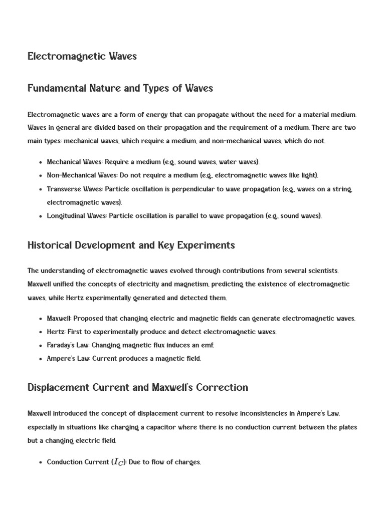 Electromagnetic Waves Class Class 12 One Shot NCERT Revision Physics ...