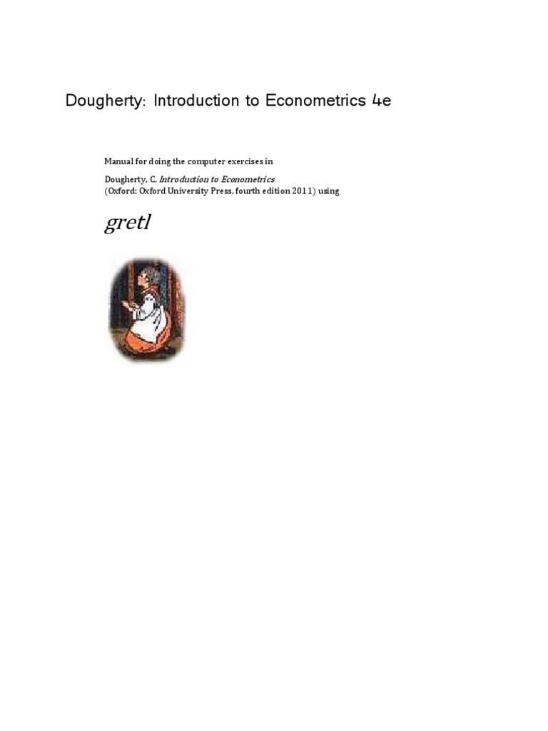 Gretl Manual | PDF | Ordinary Least Squares | Instrumental Variable