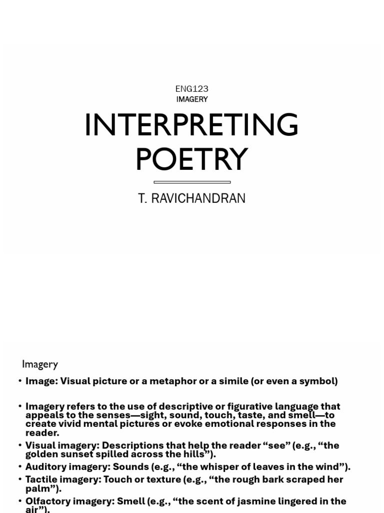 2 Interpreting Poetry Imagery | PDF | Cloud | Precipitation
