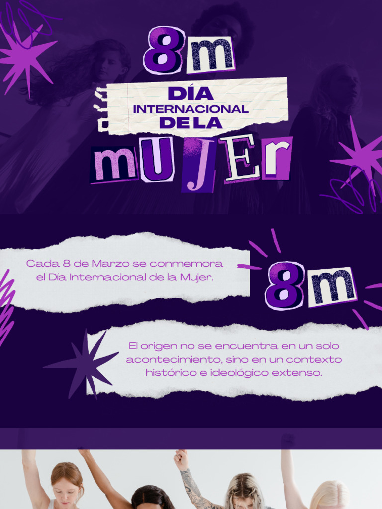 Presentación Día Internacional de La Mujer 8M Collage Morado - 20260216 ...