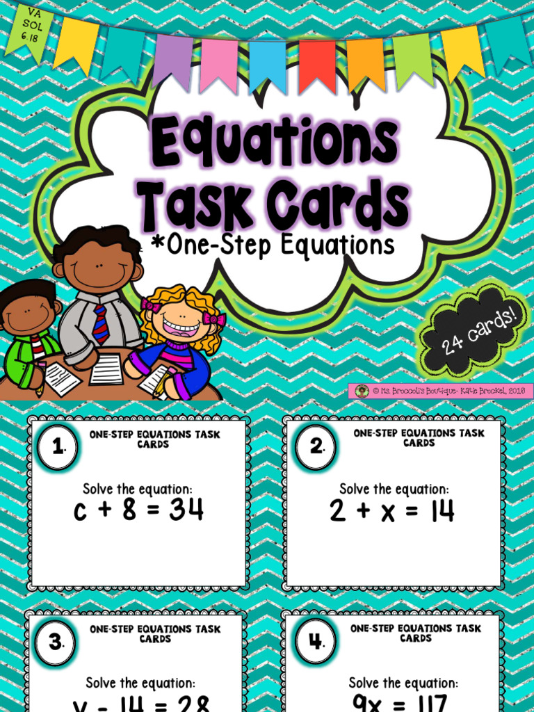 Equations Task Cards | PDF | Chess Openings | Chess
