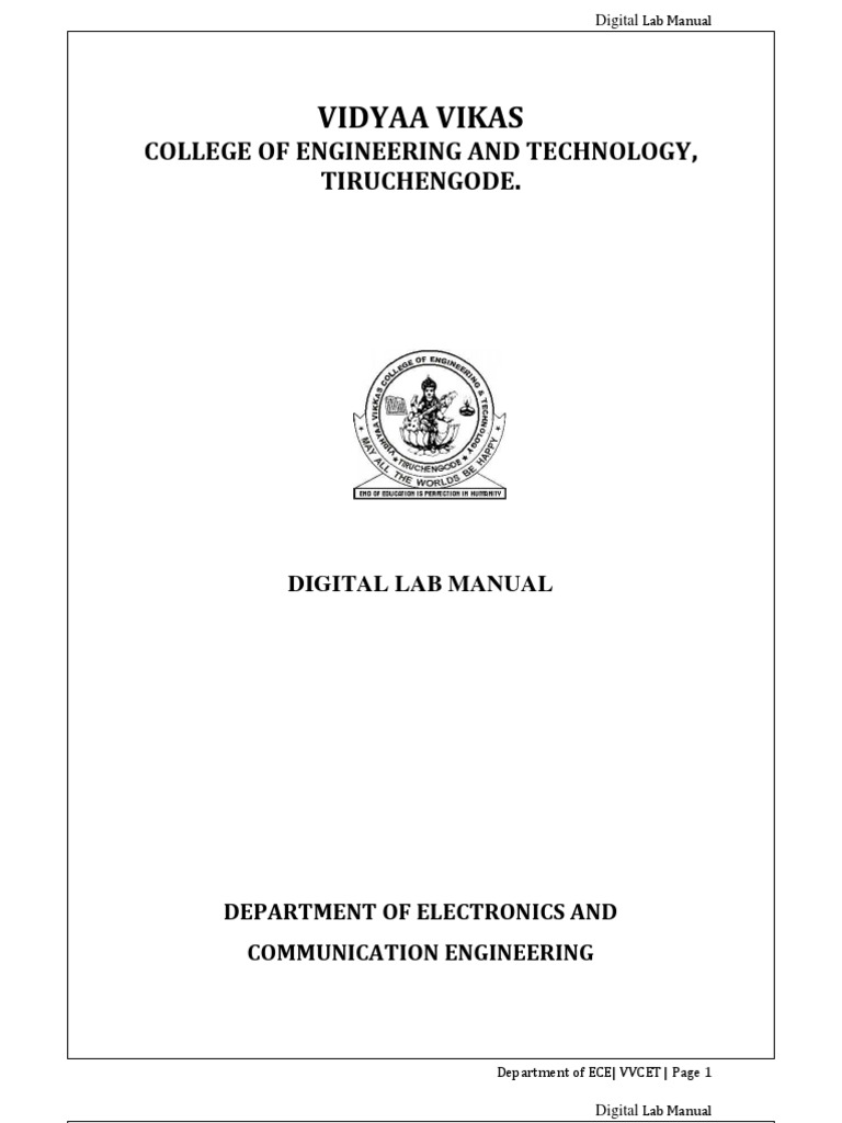 Dpsd Lab Manual Download Free Pdf Hardware Description Language