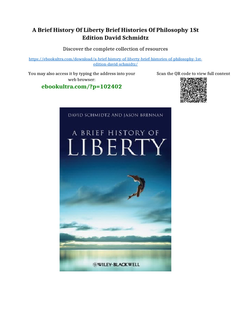 A Brief History of Liberty Brief Histories of Philosophy 1st Edition ...