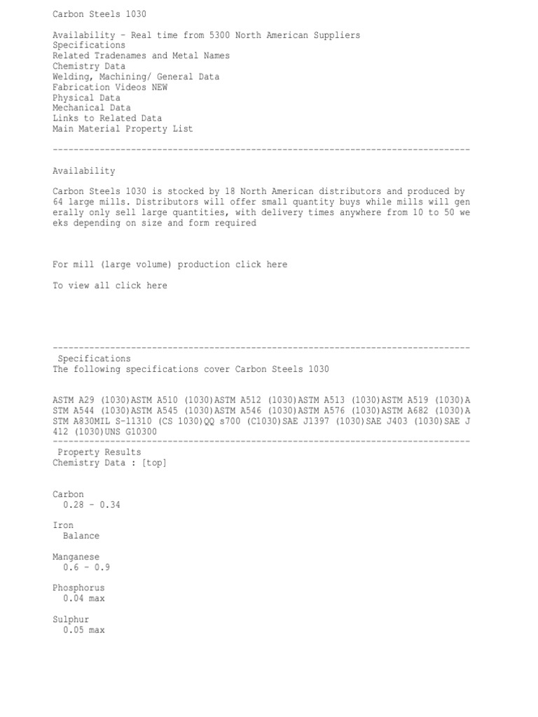 Cast Steel Is 1030 | PDF | Heat Treating | Steel