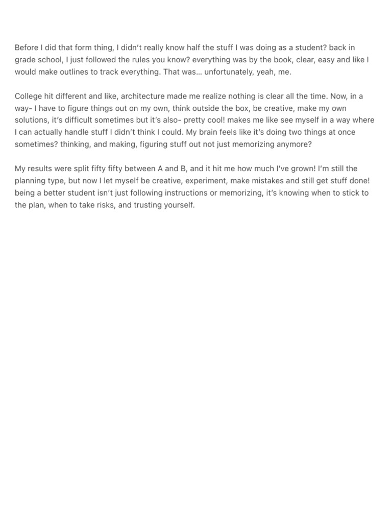 Better Student Reflection | PDF