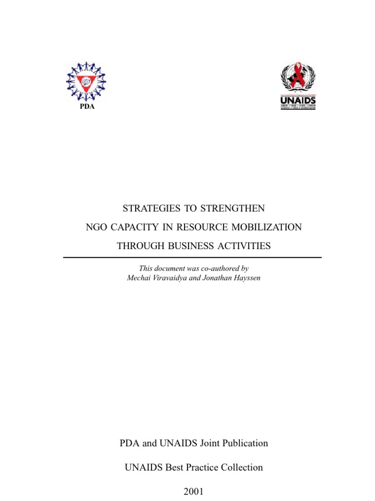 Strategies To Strengthen Ngo Capacity in Resource Mobilization Through ...