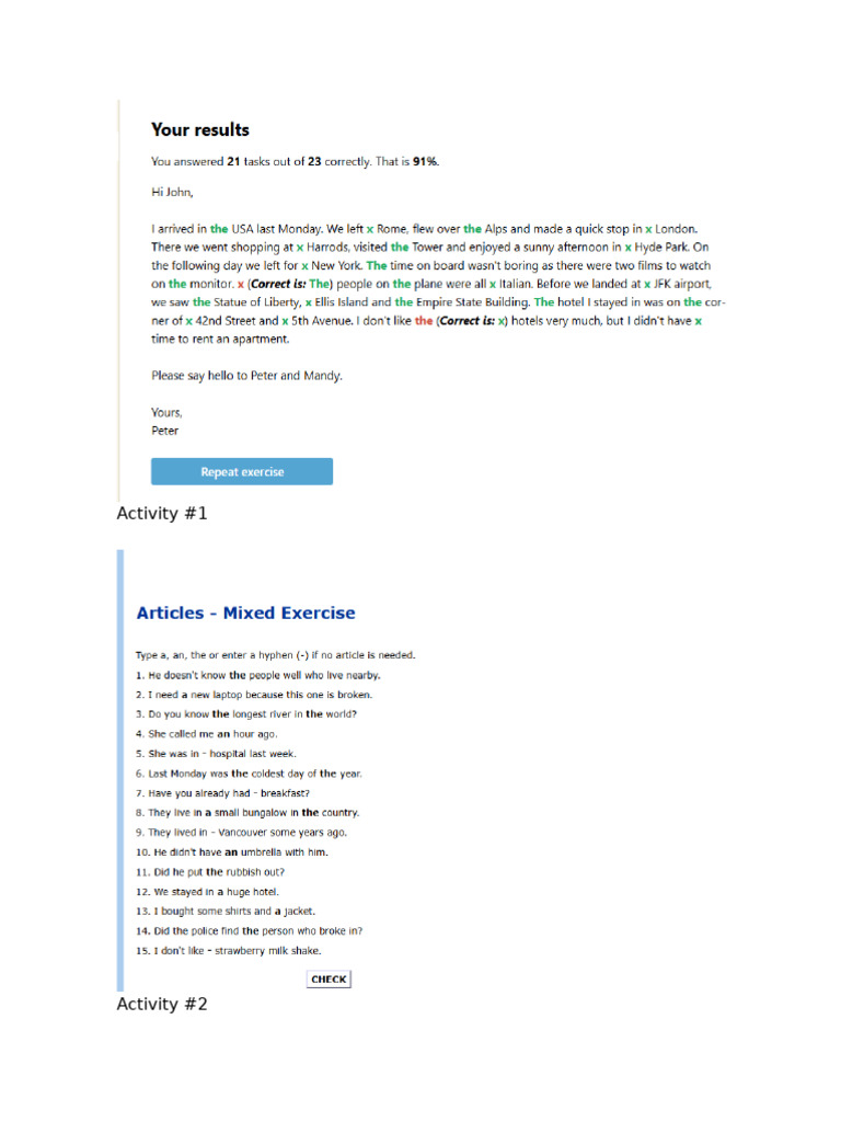 Activity #1 | PDF