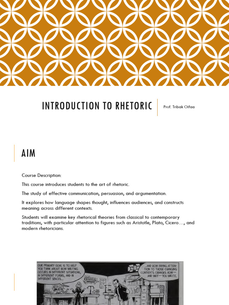Rhetoric Course | PDF | Rhetoric | Public Speaking
