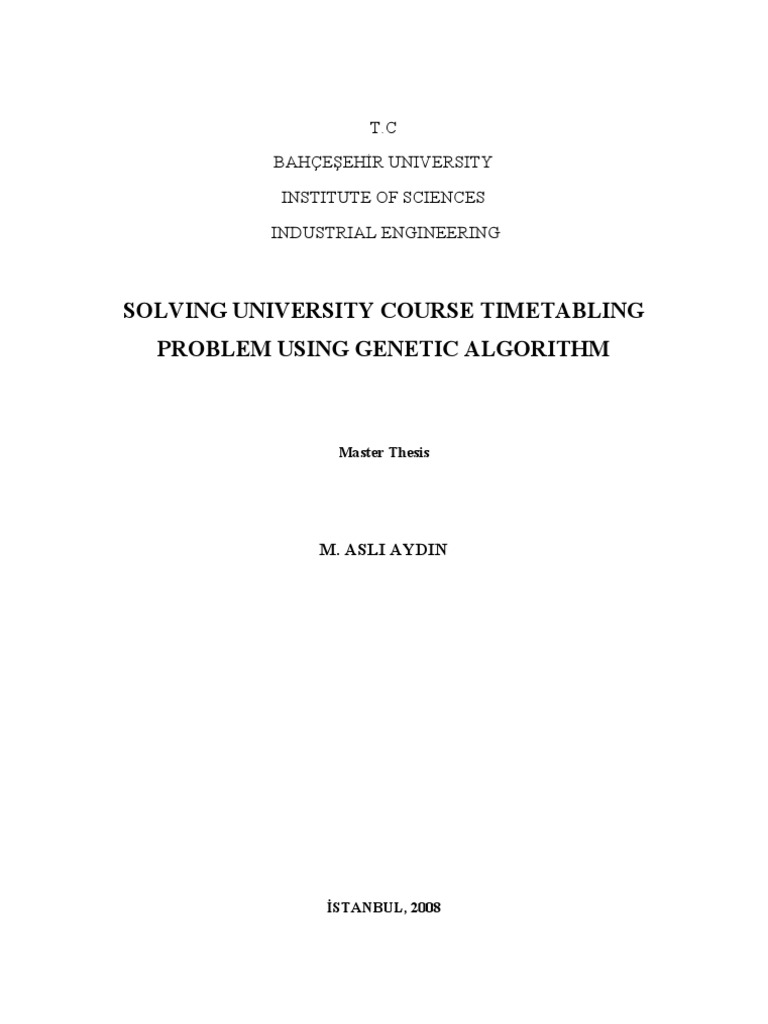 Solving University Course Timetabling Problem Using Genetic Algorithm Pdf Genetic Algorithm 0278