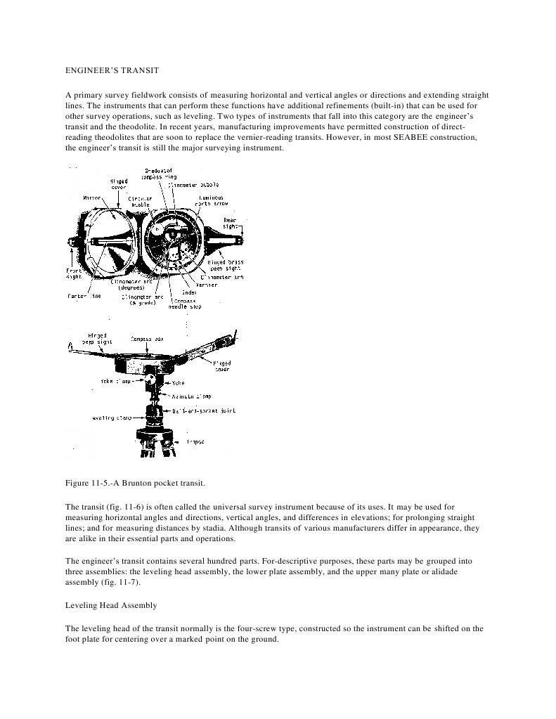 ENGINEER's Transit | PDF