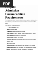Hospital Admission Checklist Guide | PDF | Hospital | Surgery