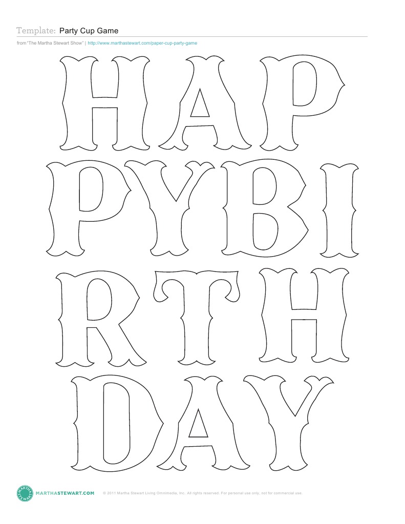 Happy Birthday Template | PDF