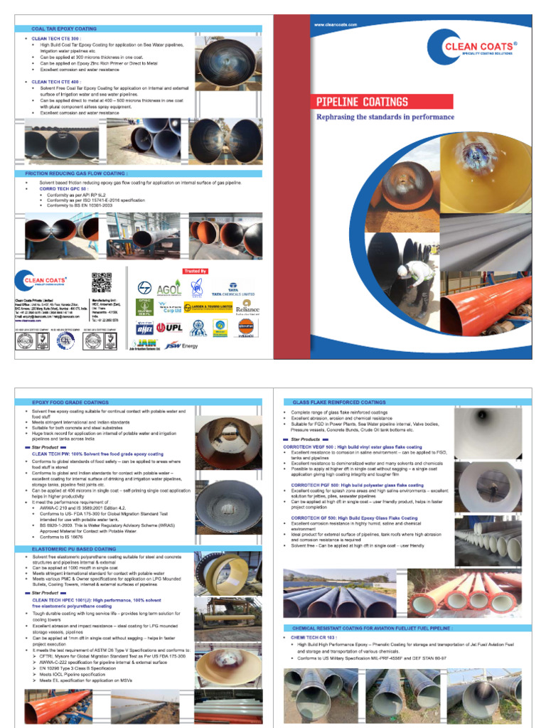 Brochure Pipeline Coating | PDF