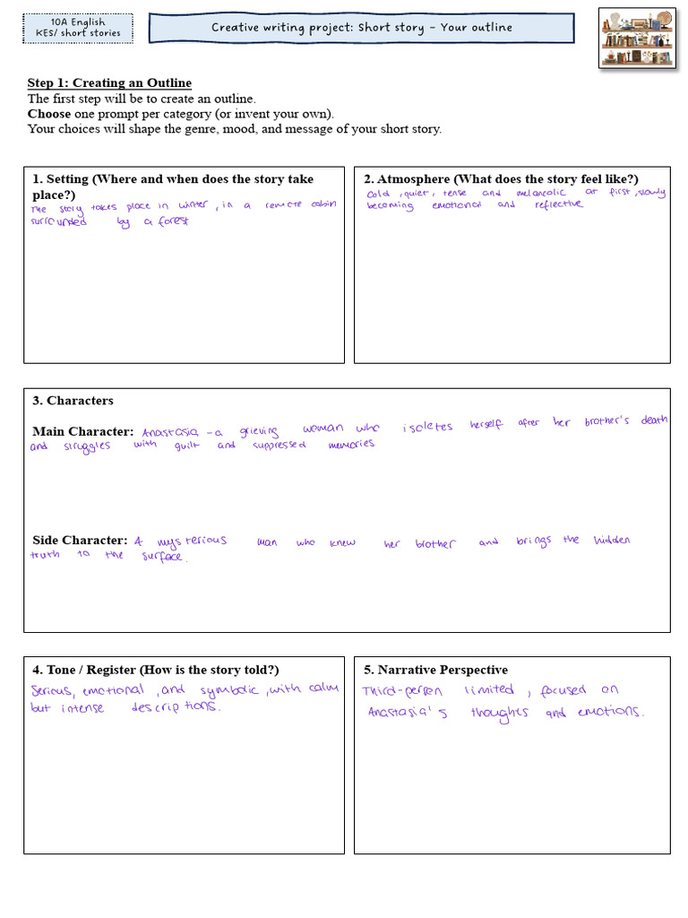 AB - Outline - Creative Writing Project | PDF