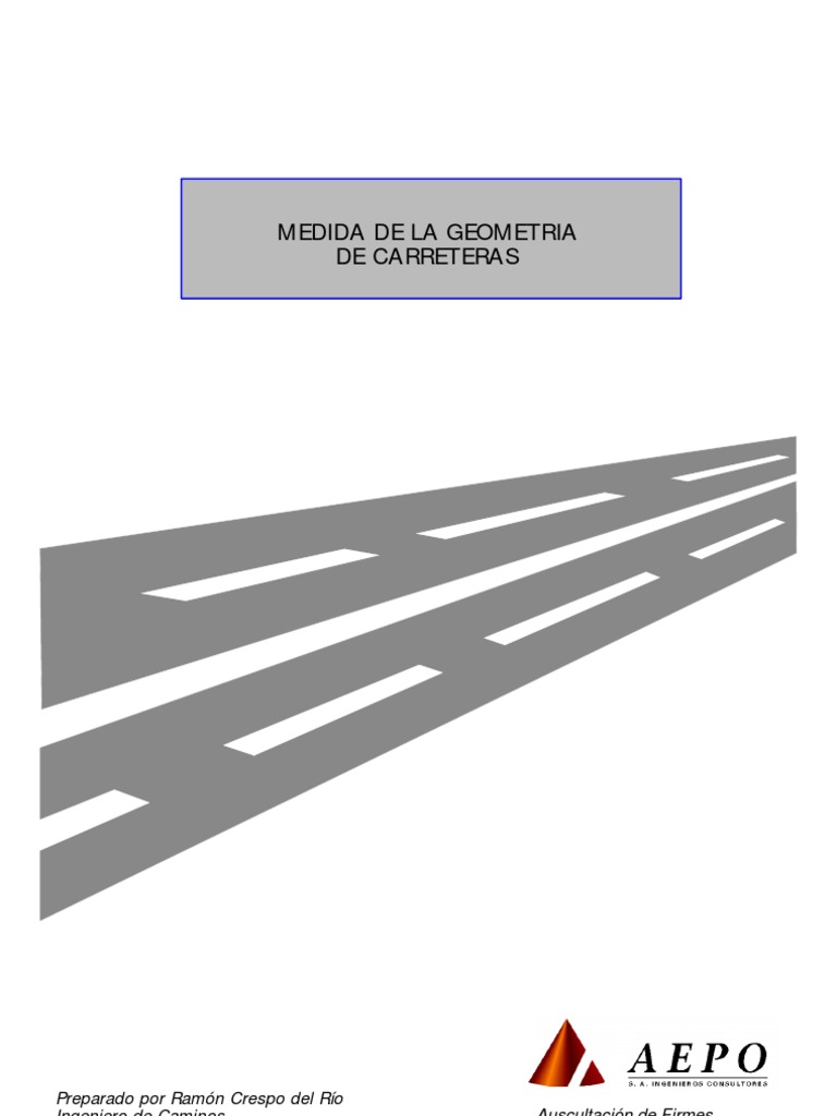 Medición Geométrica de Carreteras | PDF | La carretera | Transporte