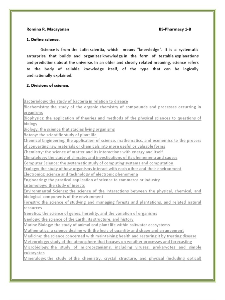Overview of Science and Botany | PDF | Plants | Botany