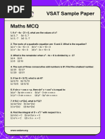 SNUSAT 2025 Sample Practice Questions | PDF