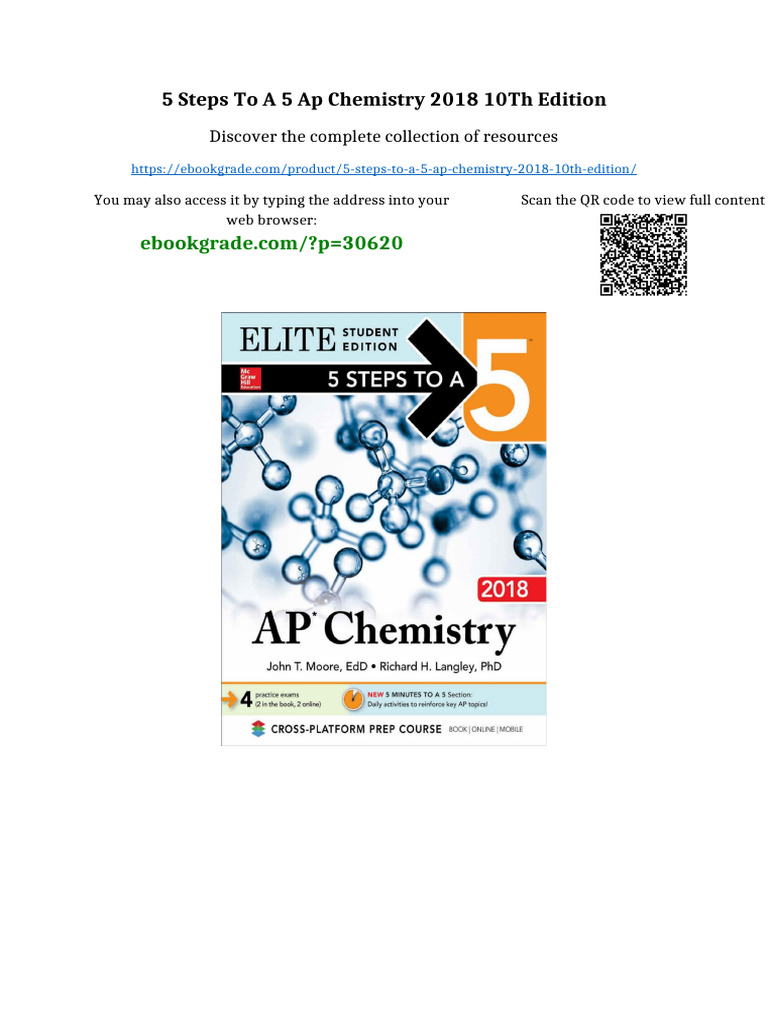 5 Steps To A 5 AP Chemistry 2018 10th Edition PDF Version | PDF ...