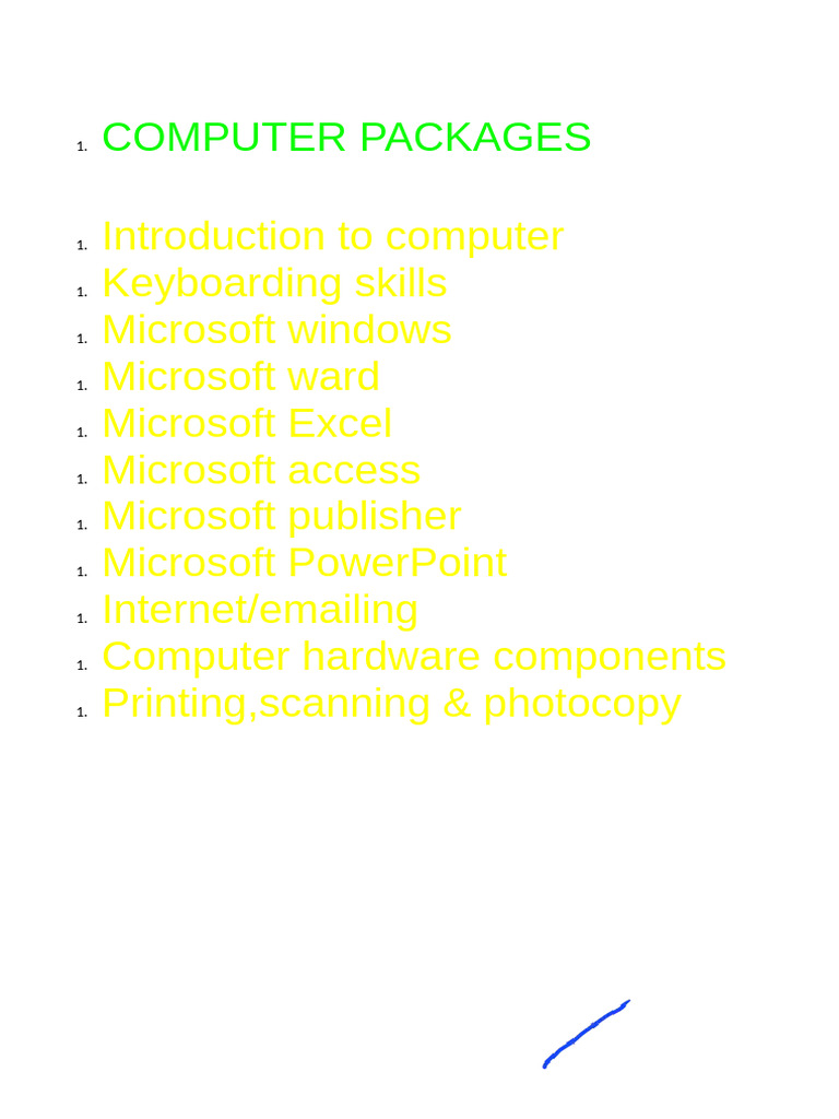 Computer Packages Ms365 | PDF