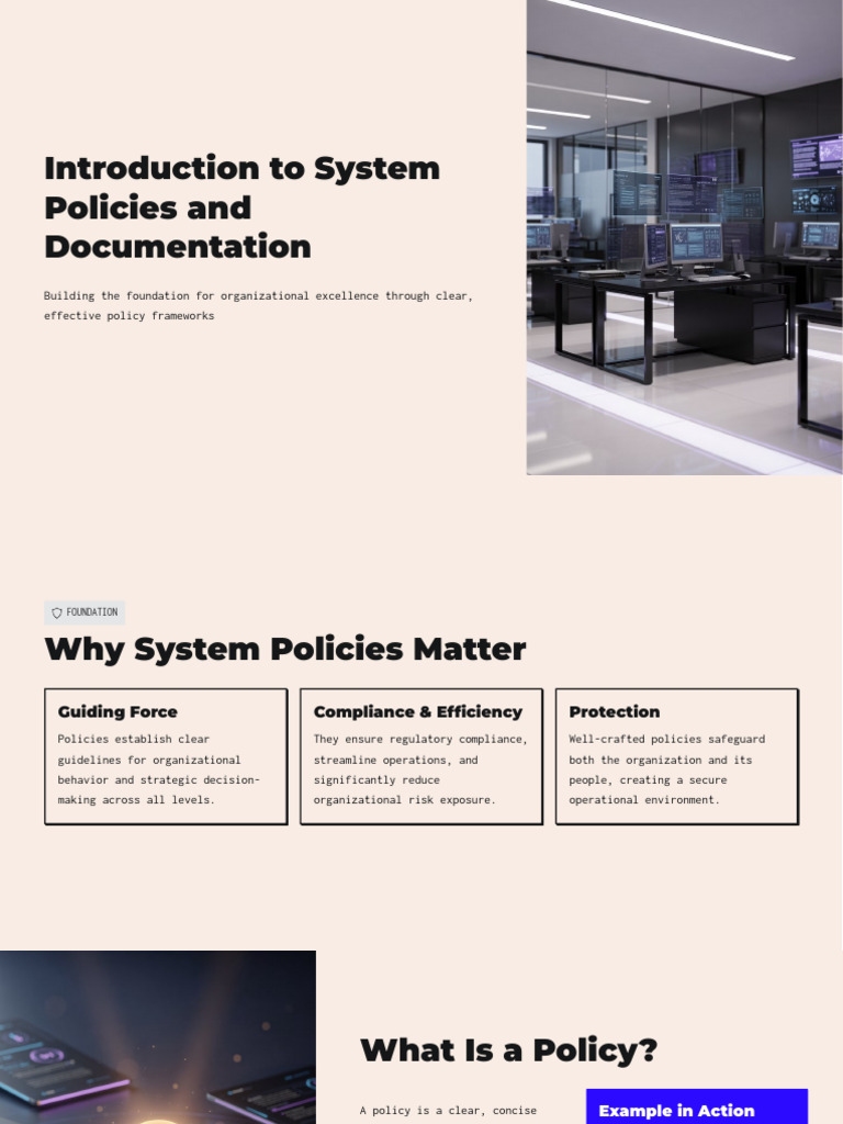 Prelim Introduction To System Policies and Documentation | PDF | Policy ...